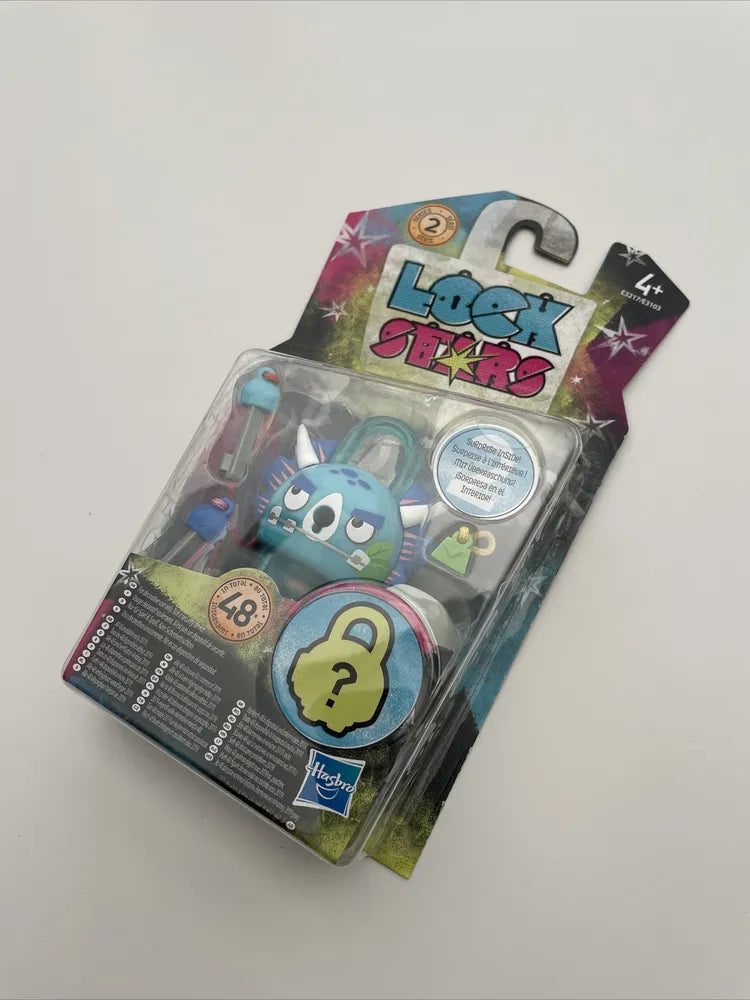 Hasbro Lock Stars Series 2 Blue Dinosaur Figure Lock on Toy E3217/E310 ...