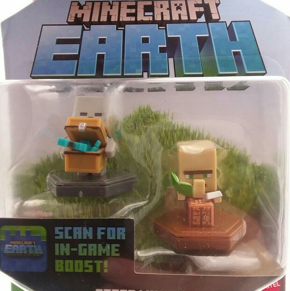 Minecraft Earth Boost Minis Hoarding Skeleton & Crafting Villager Figu | MyKidsToyBin