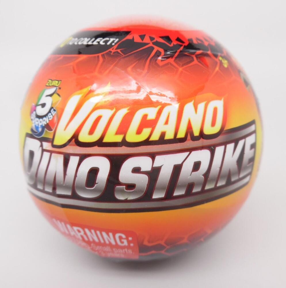ZURU 5 Surprise Dino Strike Volcano Series 4 Mystery Collectible Capsu ...